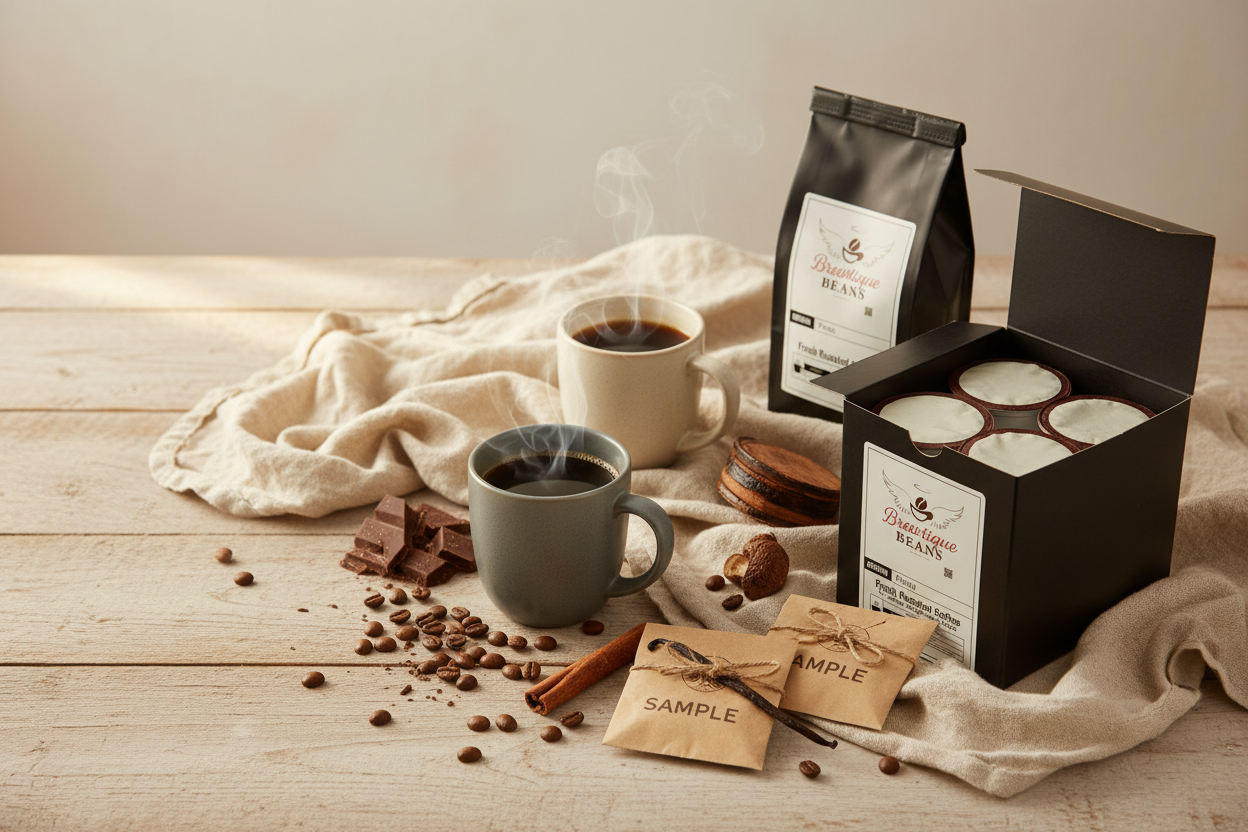Sample Packs & Single Use Pods – Brewtique Beans